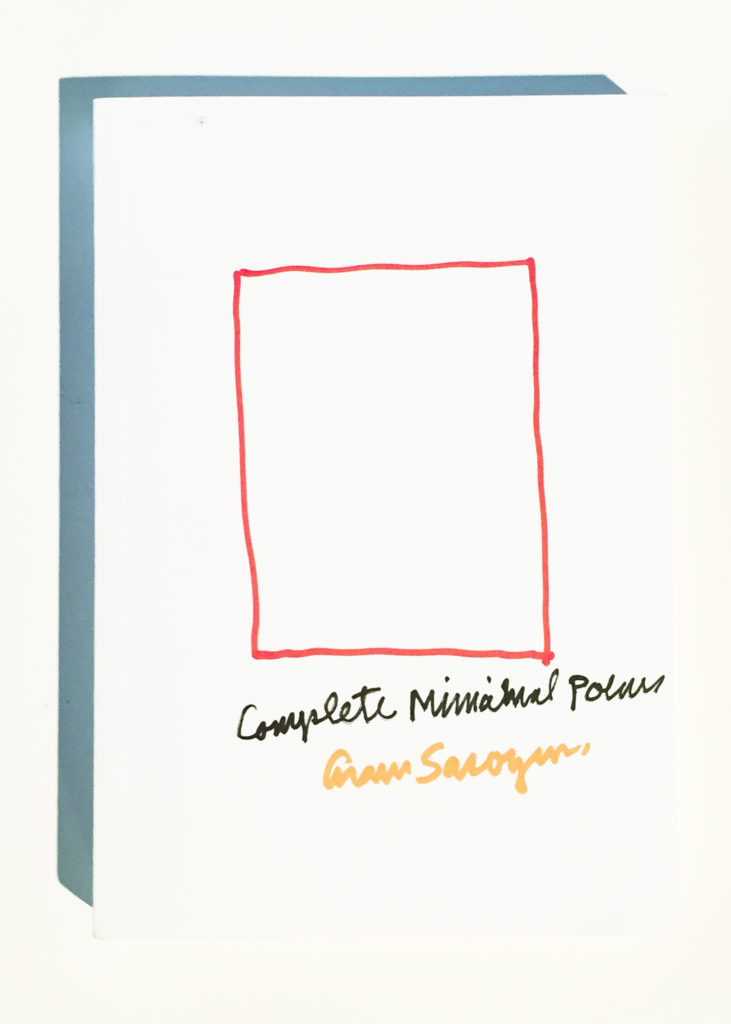 Aram Saroyan – Complete Minimal Poems (Limited Edition) | Product ...