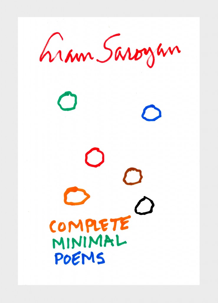 Aram Saroyan – Complete Minimal Poems (Limited Edition) 2016 | Product ...