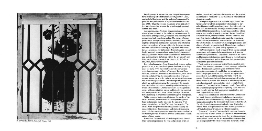 Contextures | Primary Information